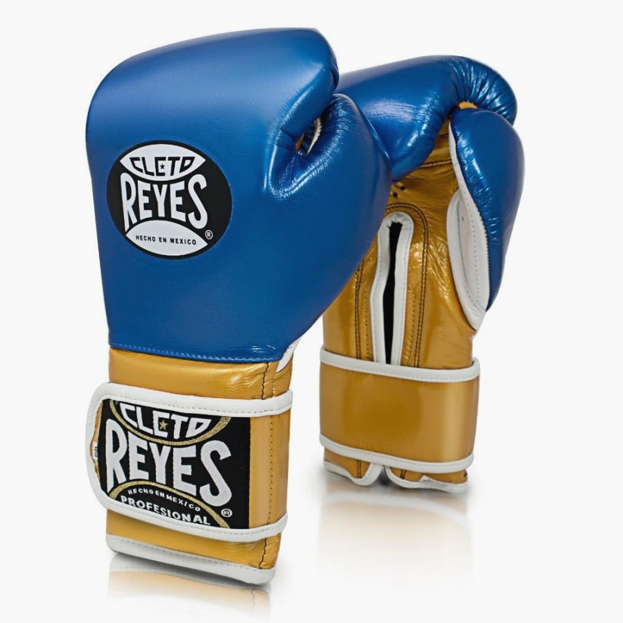 Bokshandschoenen Cleto Reyes Sparring CE6 Saffierblauw Goud – Combat Arena